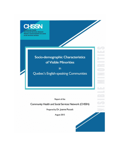 Socio-demographic Characteristics of Visible Minorities in Quebec's ...