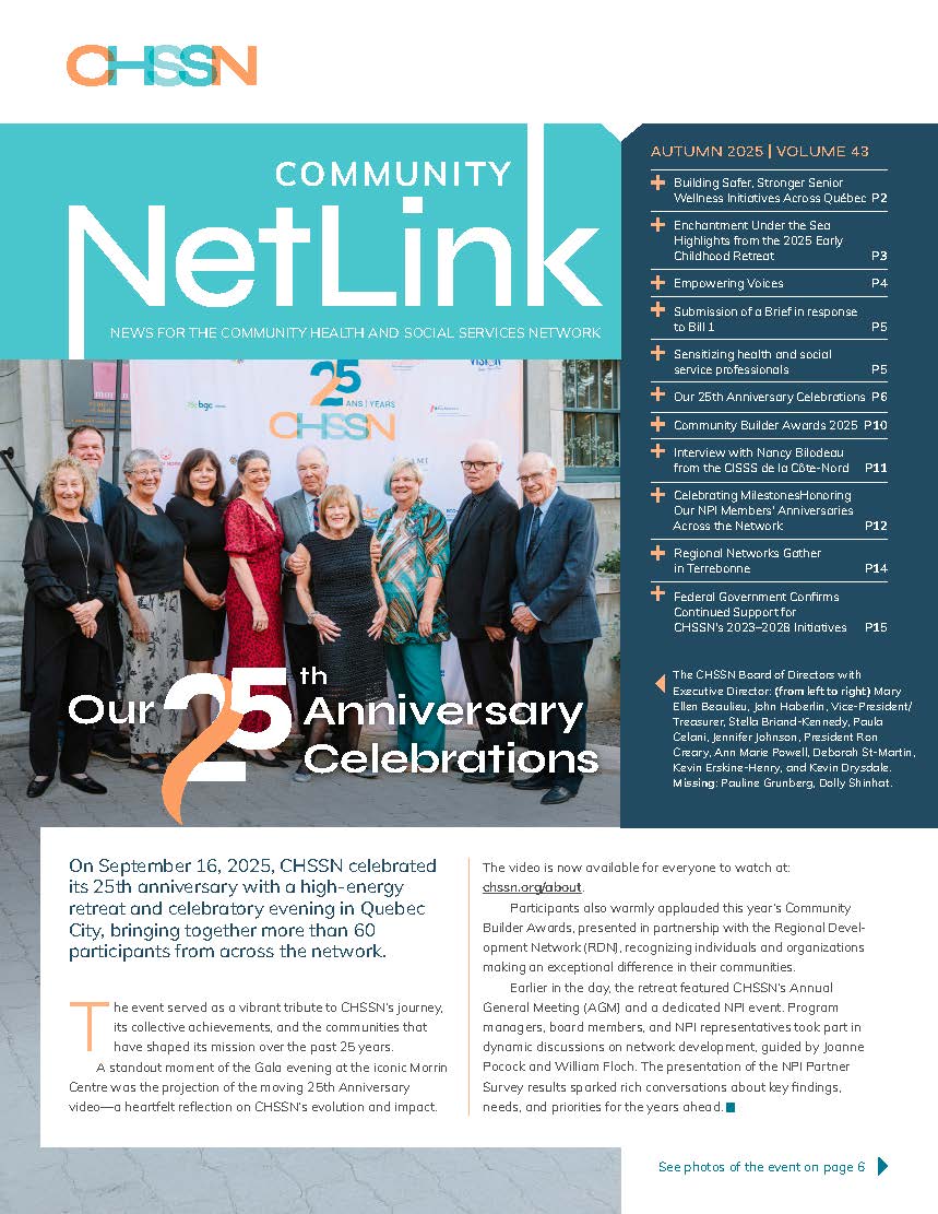 NetLink Vol 43 - CHSSN - Working together toward health equity